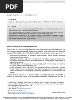 FINAL 4AT Assessment For Delirium | PDF | Dementia | Medicine