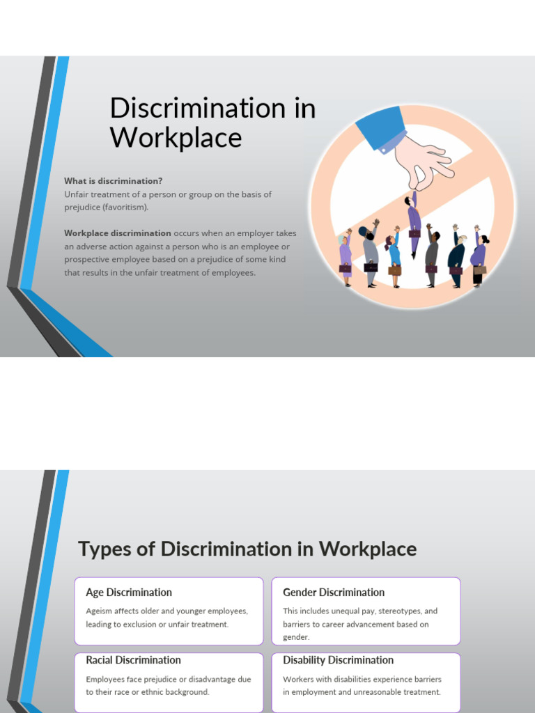 Understanding Workplace Discrimination | PDF | Discrimination ...