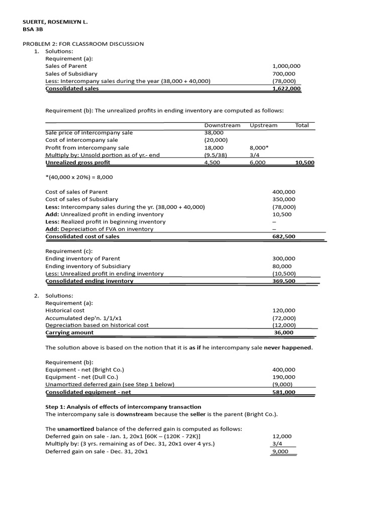 Consolidated Financial Analysis Report | PDF | Consolidation (Business) | Goodwill (Accounting)