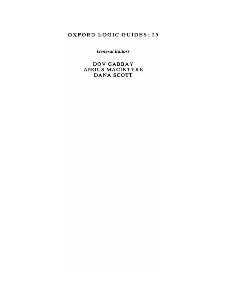 (Oxford Logic Guides) Grzegorz Malinowski - Many-Valued Logics-Clarendon Press (1993) | PDF ...