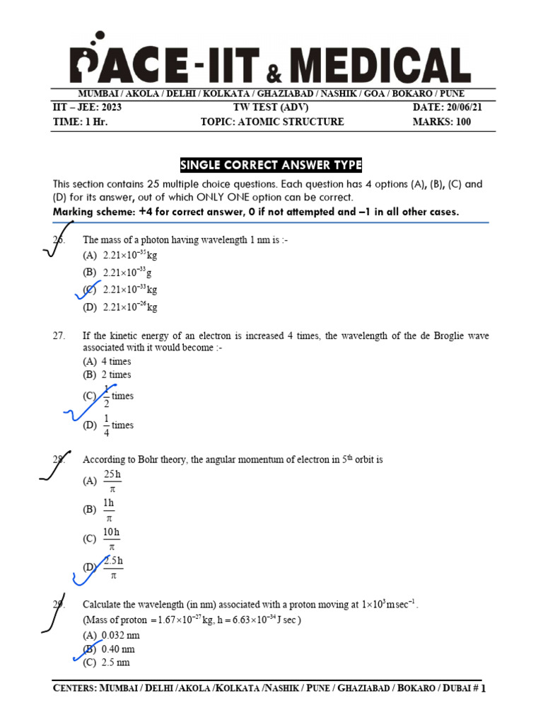 Atomic Str 1 | PDF | Electron | Atomic Orbital