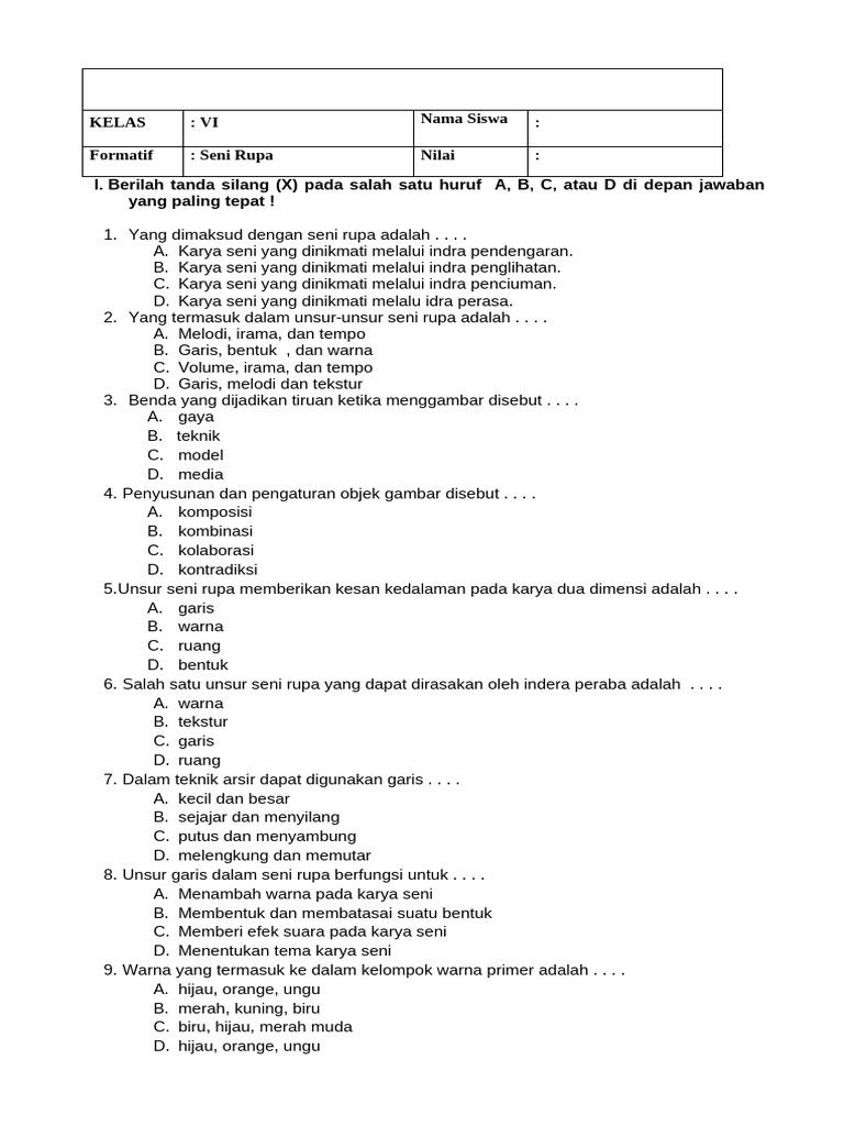 STS Seni Rupa Oke | PDF | Seni