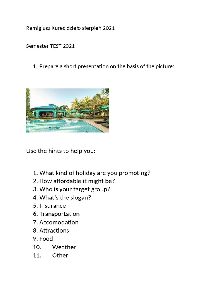 Last Minute August Travel Tips | PDF | Nature