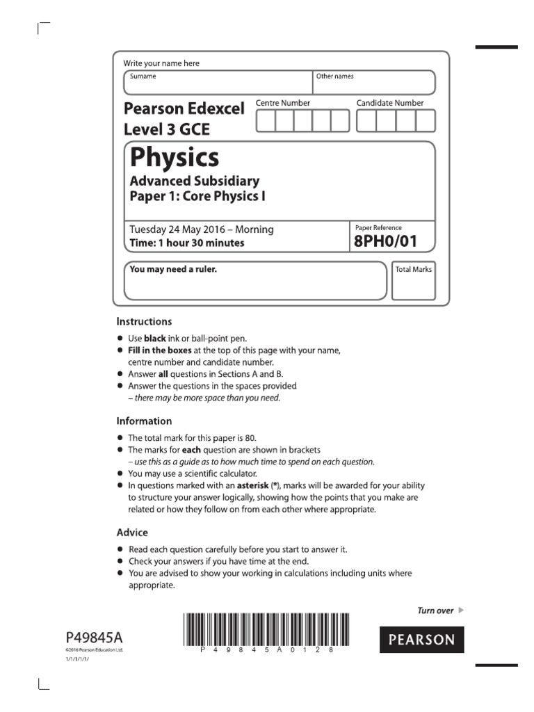 Physics Exam Practice Questions | PDF | Velocity | Force