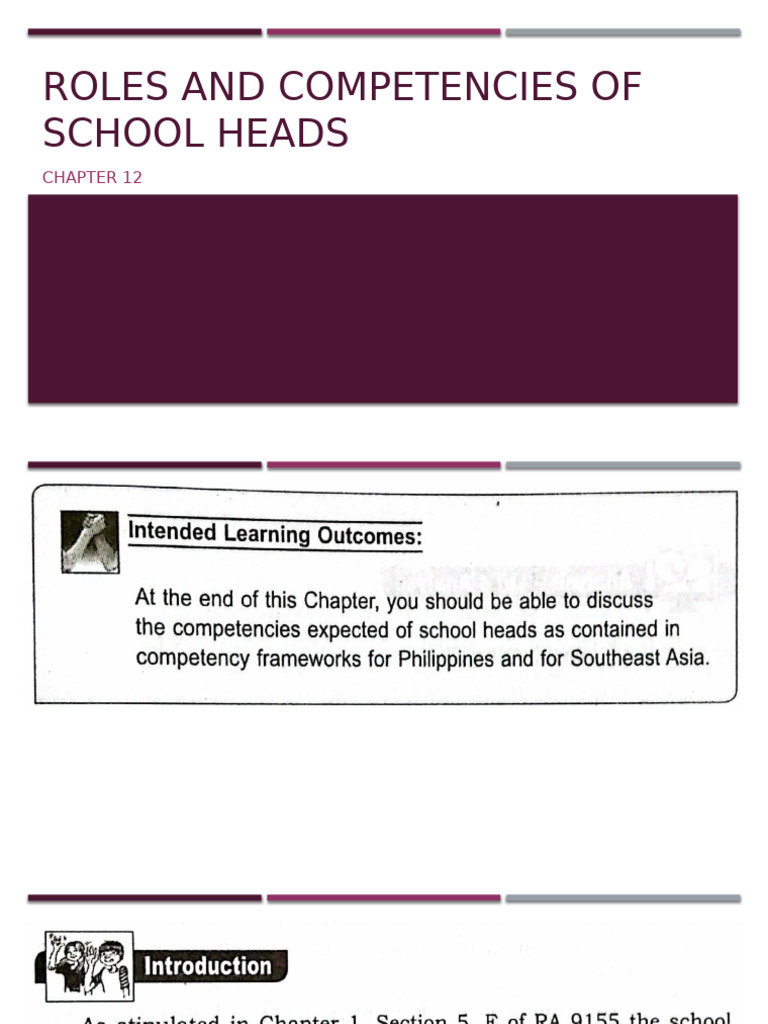 School Heads: Roles and Competencies | PDF