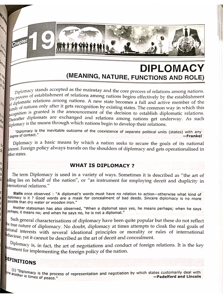 International Relations (Diplomacy) by K.K Ghai | PDF