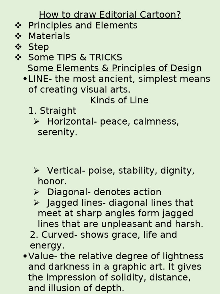 How To Draw Editorial Cartoon | PDF | Teaching Methods & Materials | Art