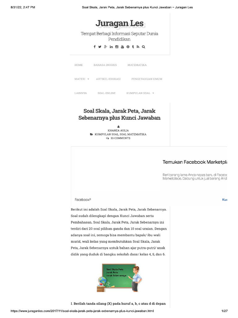 Soal Soal Peta | PDF