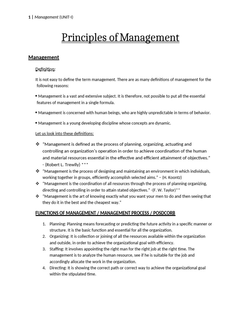 Principles of Management Overview | PDF | Science | Knowledge