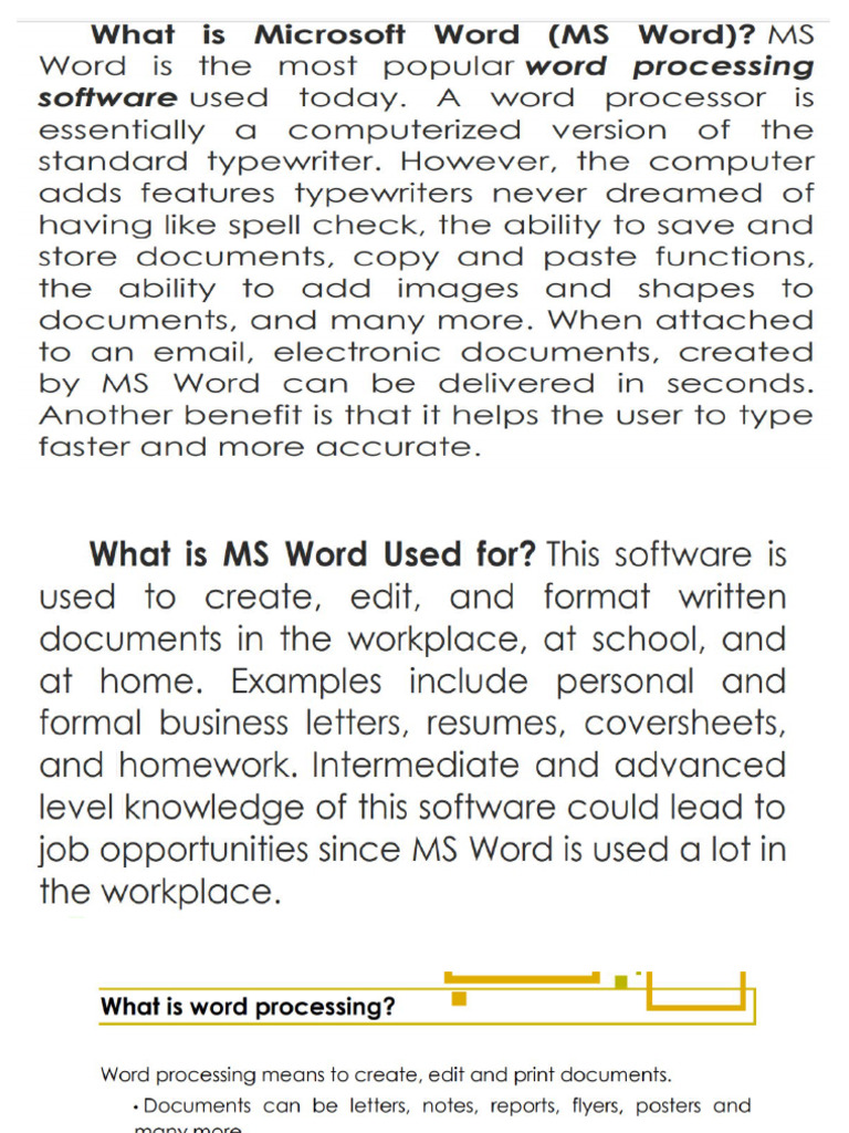 What Is Ms Word | PDF