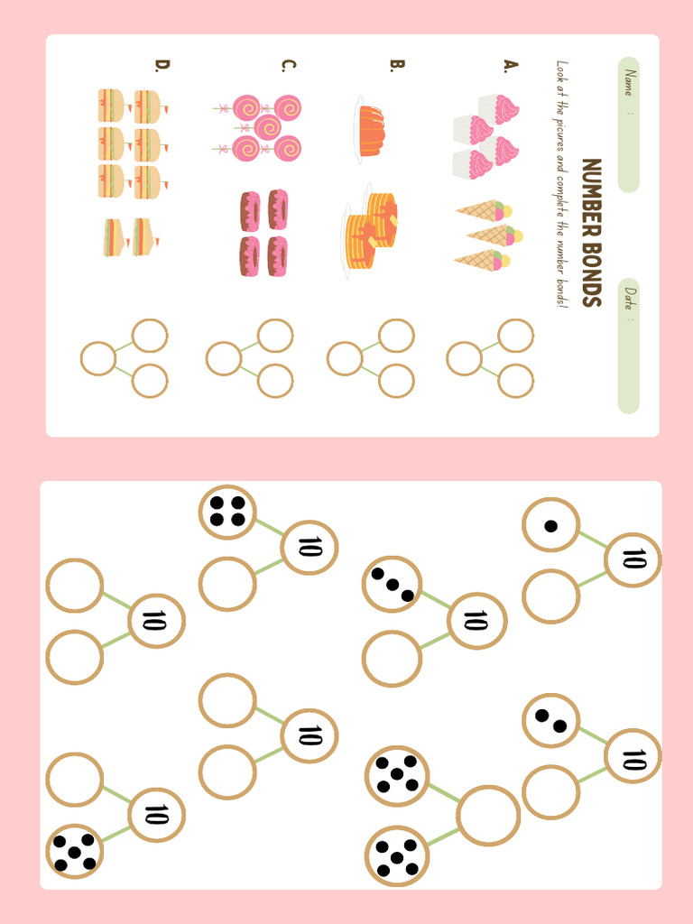 Number Bonds Worksheet 2 | PDF