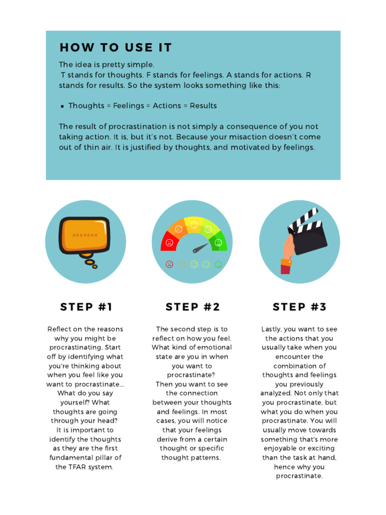 Procrastination Action Book | PDF | Thought | Feeling