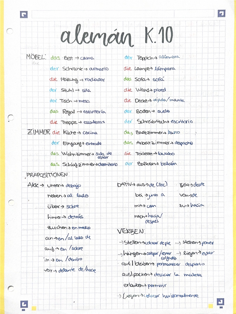 Alemán K10 | PDF