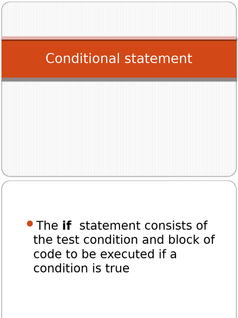 Conditional Statement | PDF | Teaching Methods & Materials | Law