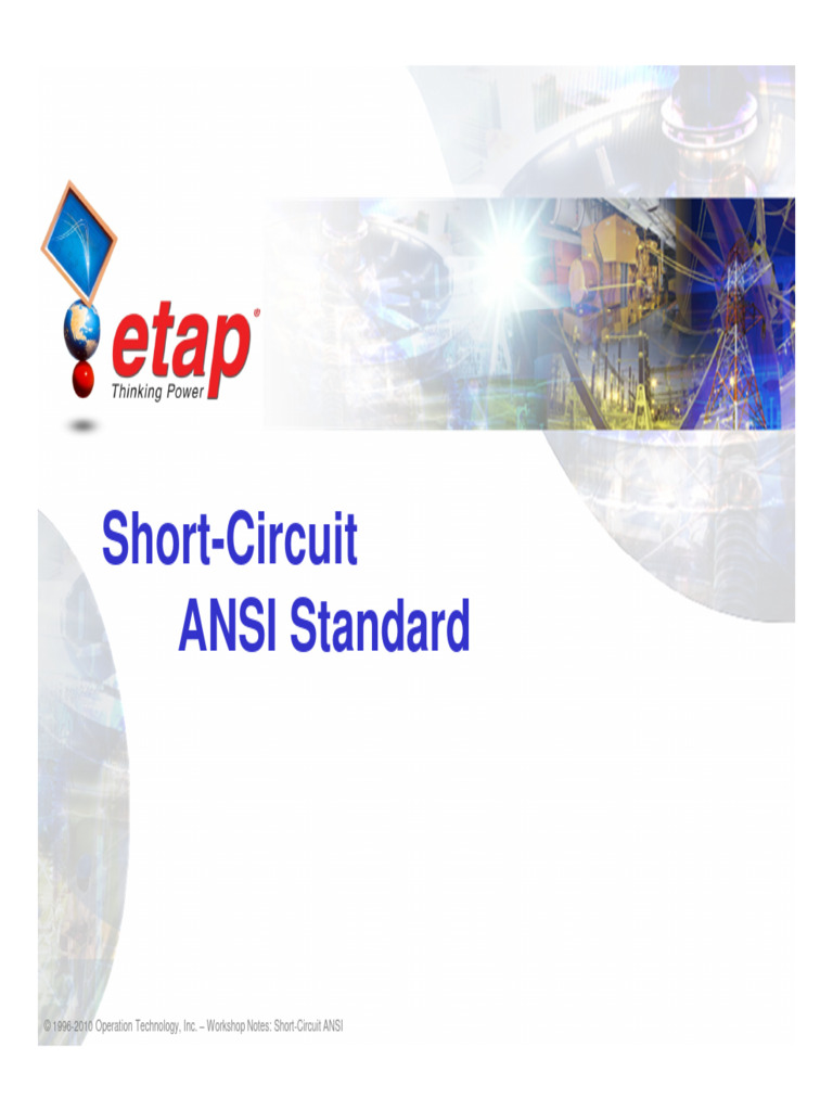 Shortcircuit ANSI | PDF | Electric Motor | Electric Generator