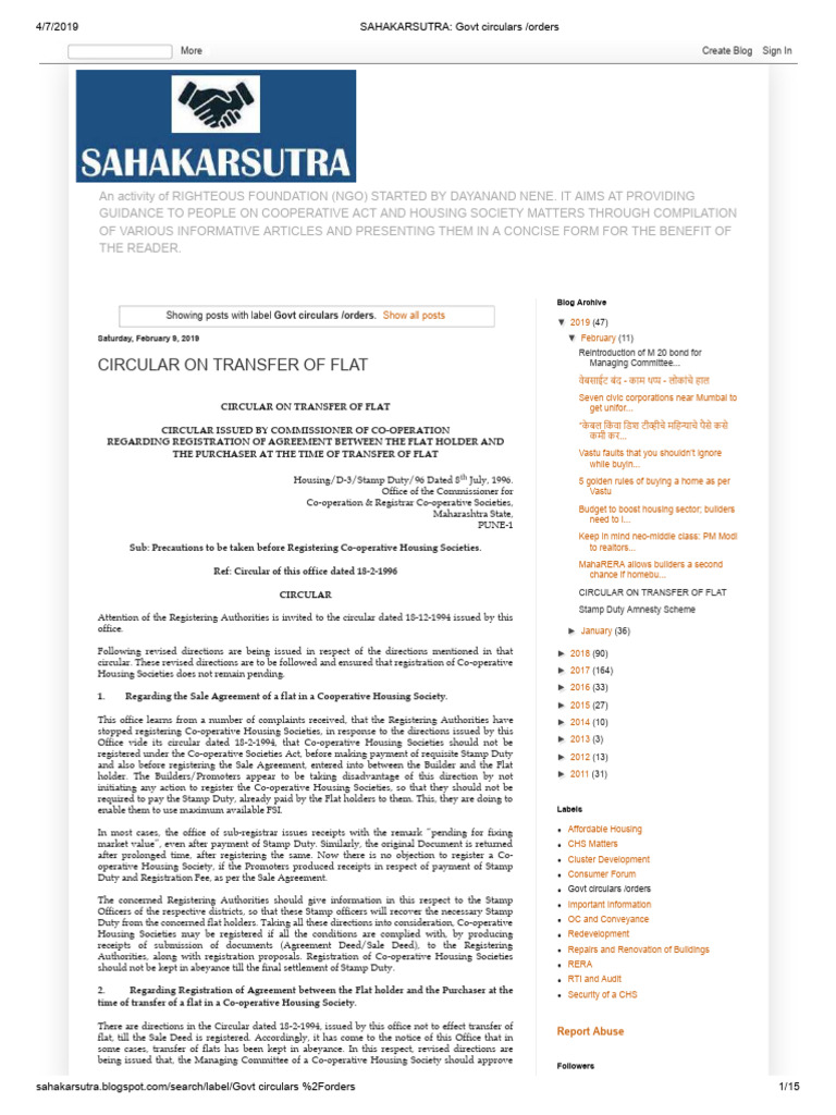 SAHAKARSUTRA - Govt Circulars - Orders | PDF | Value Added Tax | Taxes