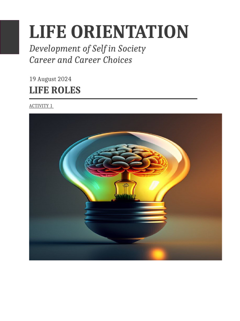 Life Roles and Teenage Pregnancy | PDF | Adolescence | Teenage Pregnancy