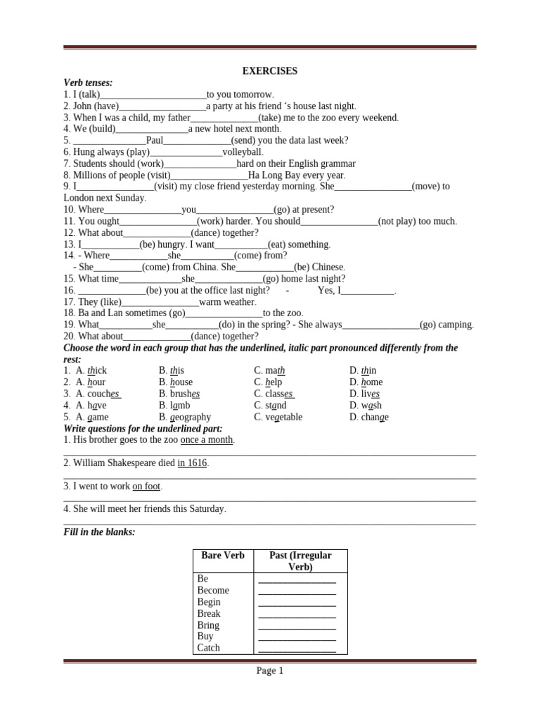 English 6 Thi Diem Unit 78 | PDF | Linguistics | Grammar