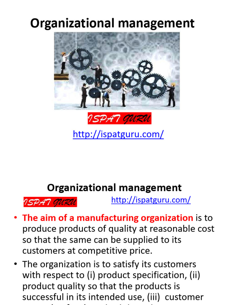 PPT-Organizational Management | PDF | Goal | Disciplines