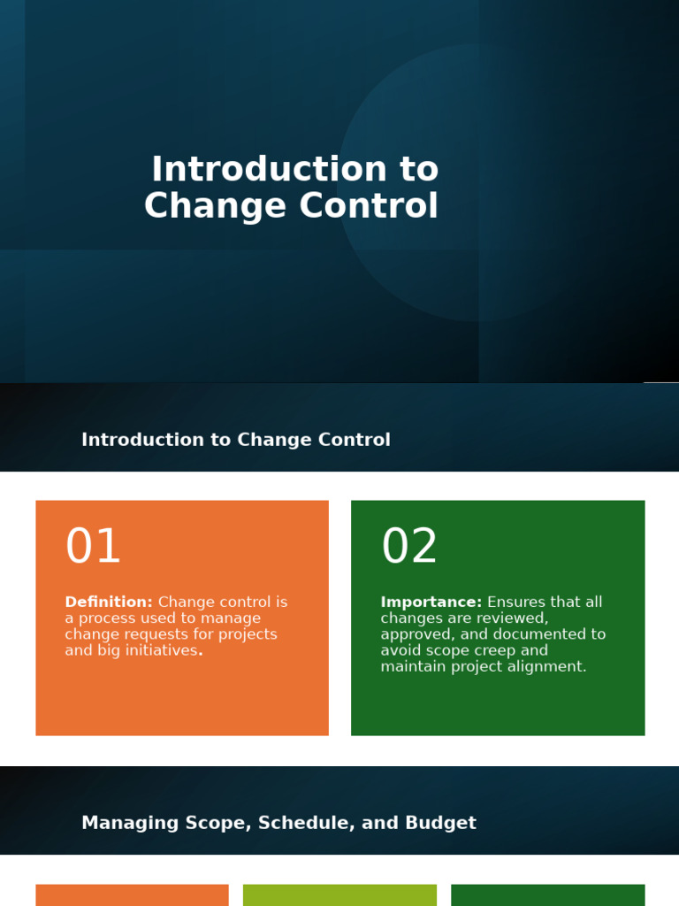 Change Control Process Overview | PDF | Business