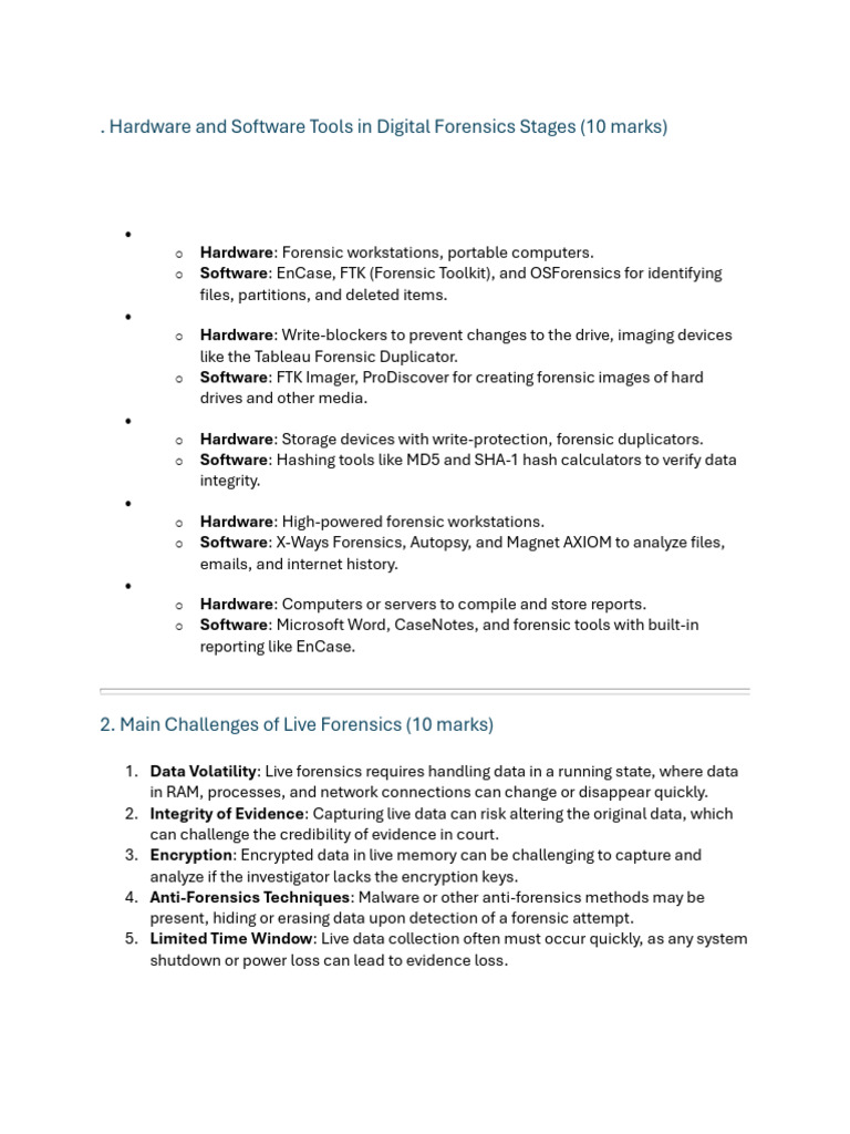 Forensics Assignment | PDF | Computer Forensics | Digital Forensics