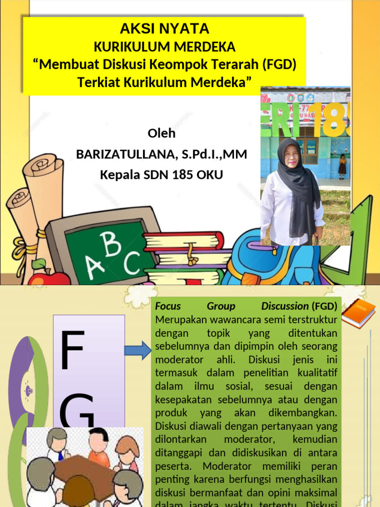 Aksi Nyata Membuat Diskusi Kelompok Terarah (FGD) Terkait Kurikulum Merdeka | PDF