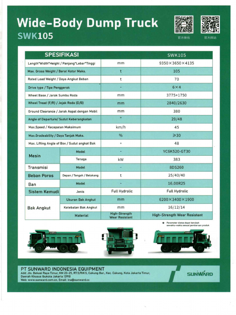 Sunward SWK105' | PDF