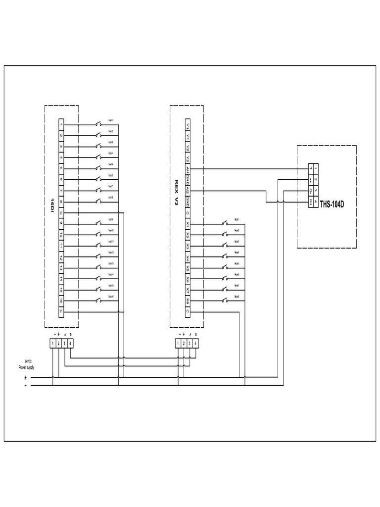 REX V3 Diagram - With 16DI+THS-104D | PDF