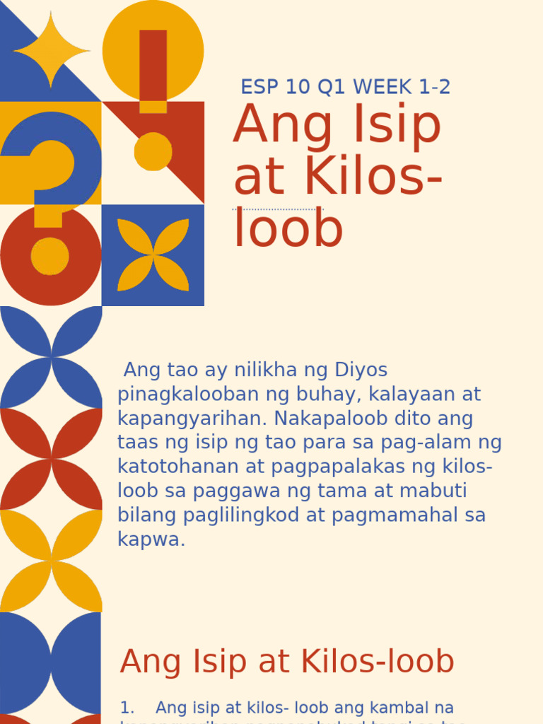 Esp 10 Q1 Week 1 2 | PDF