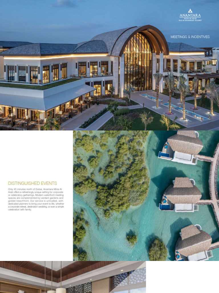 Anantara Mina Al Arab Events & Meetings | PDF | Lunch | Wedding