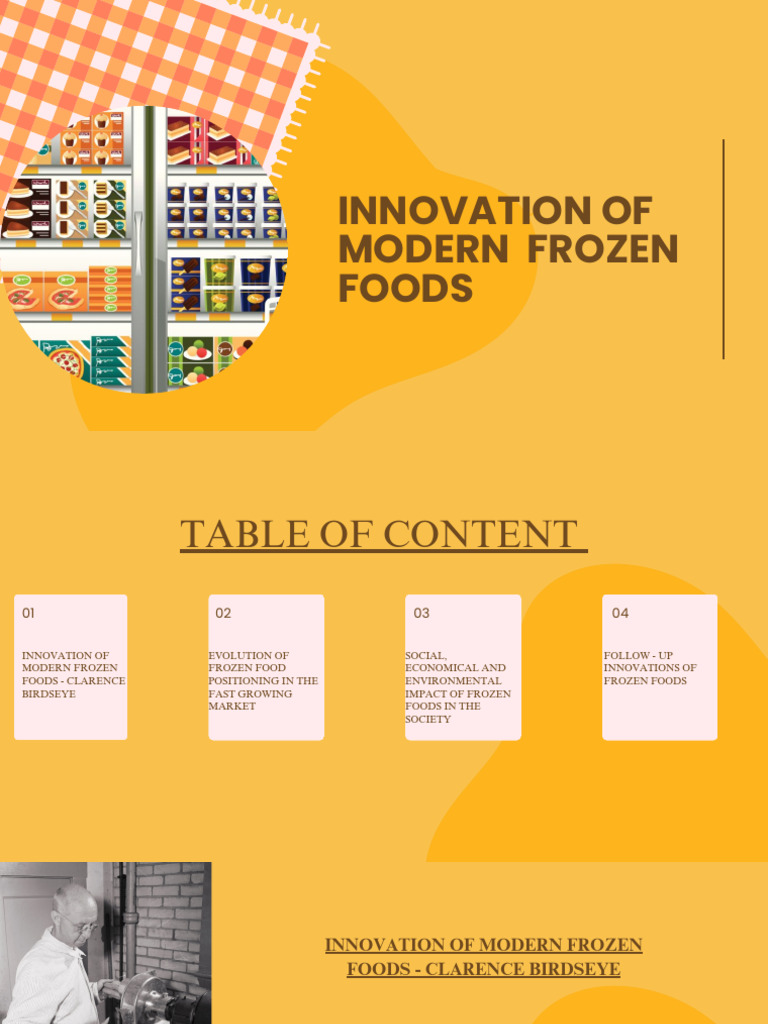 Innovation and Evolution of Frozen Foods-2 | PDF | Food Industry ...