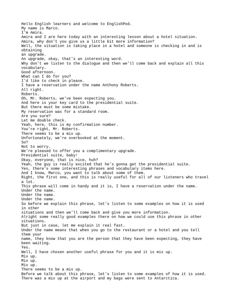 Englishpod 0003 | PDF