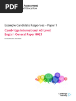 8021 AICE General Paper Paper 2 Example Candidate Responses | PDF ...