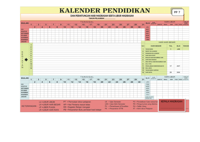 Kalender Pendidikan | PDF