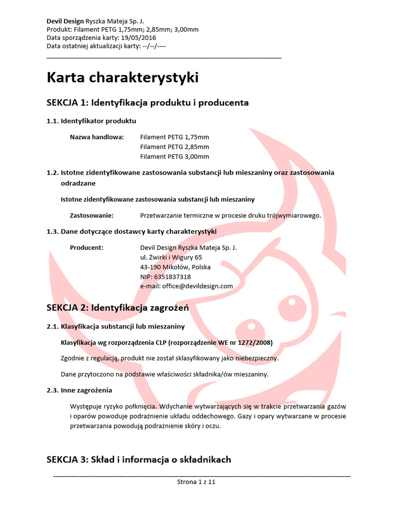 MSDS Pet G | PDF
