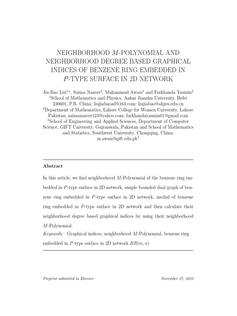 Elsarticle 1 | PDF | Vertex (Graph Theory) | Graph Theory