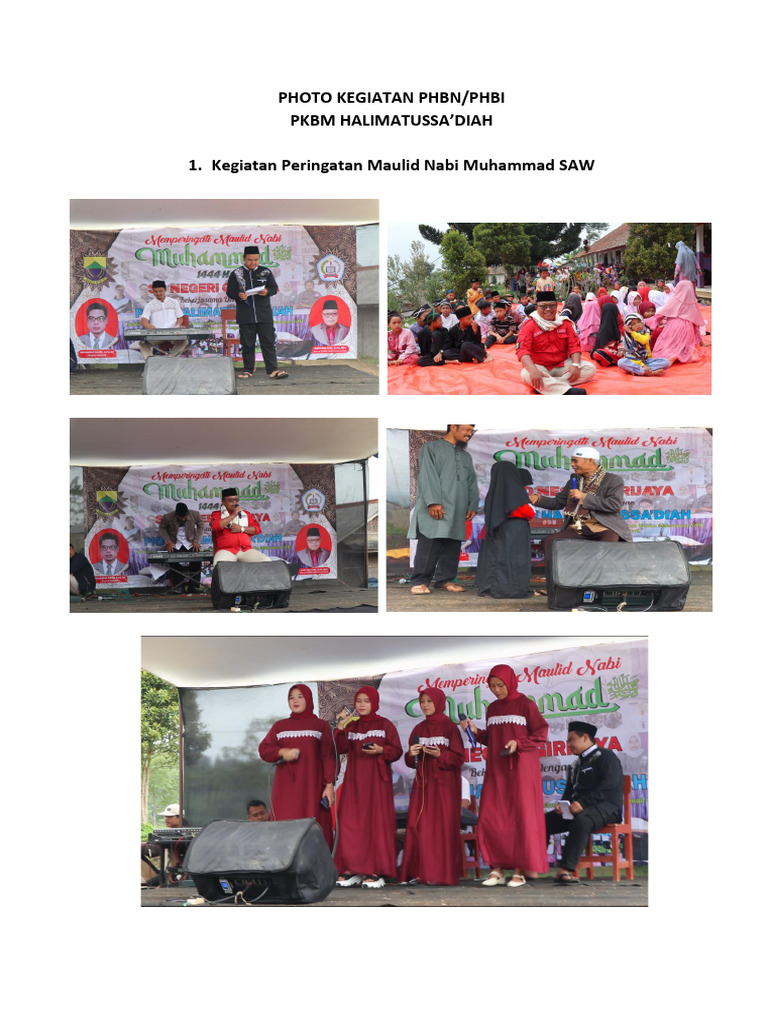 PHOTO KEGIATAN PHBN Dan PHBI | PDF