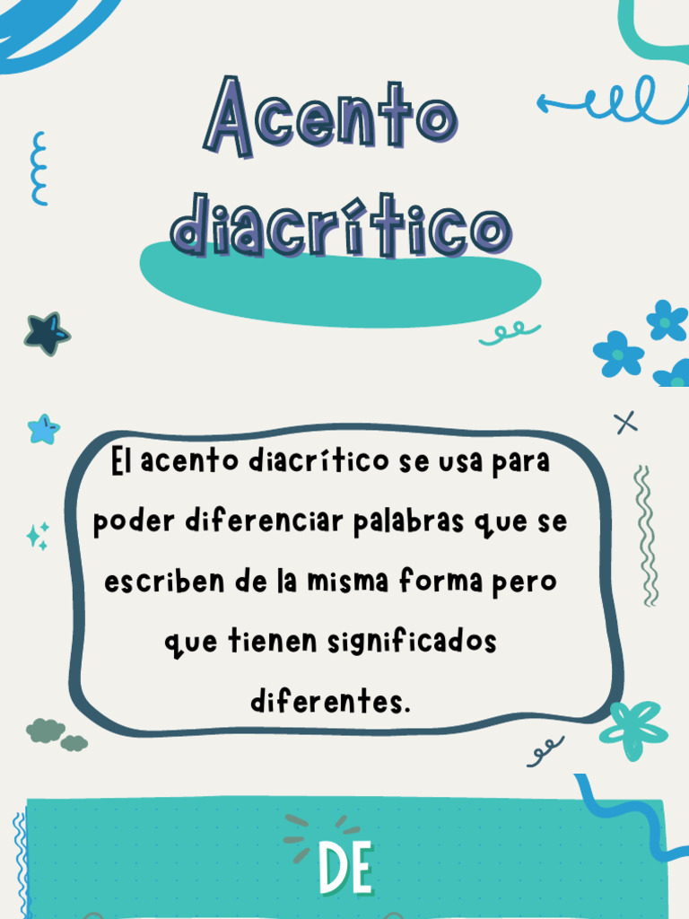 Acento Diacrítico (Presentación) | PDF