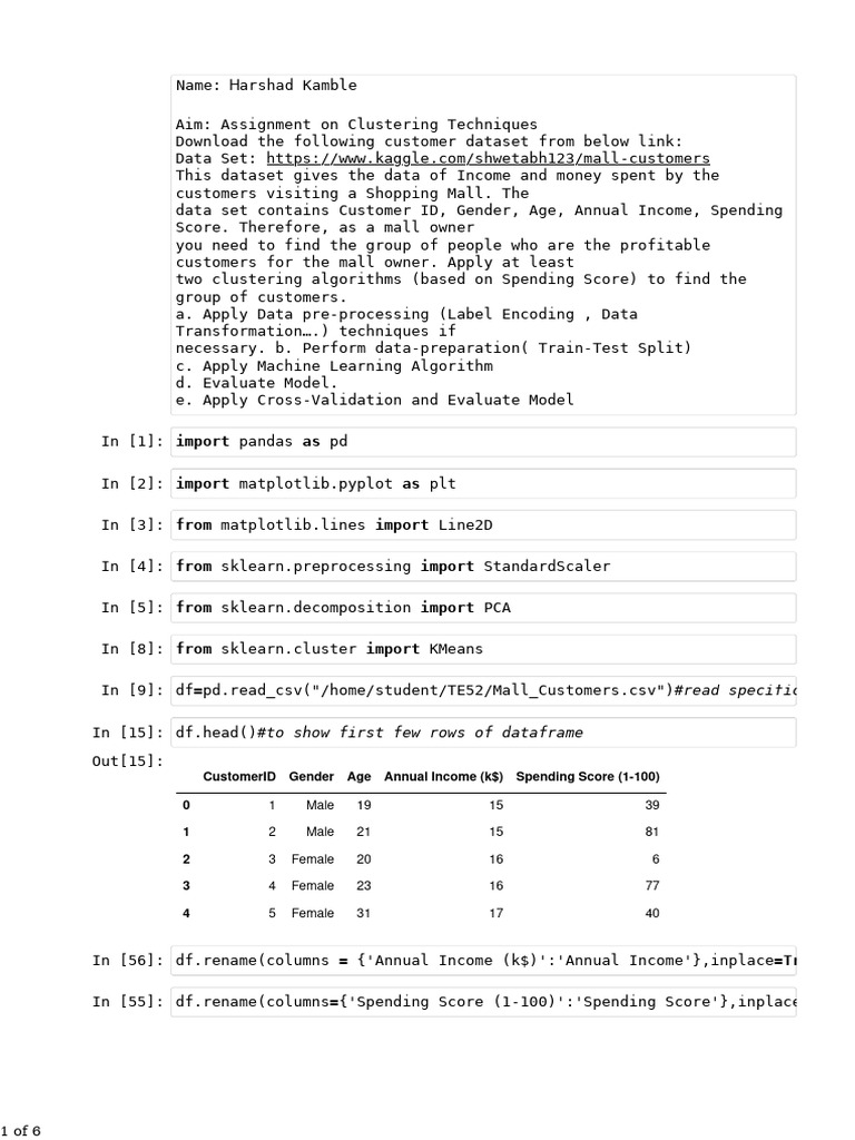 Practical 5 | PDF | Principal Component Analysis | Data Analysis Practical 5 | PDF | Principal Component Analysis | Data Analysis
