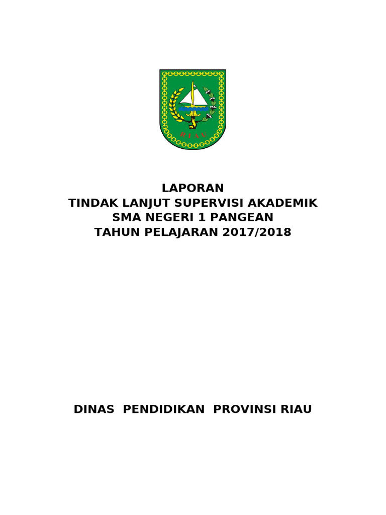 Format Laporan Tindak Lanjut Hasil Supervisi | PDF