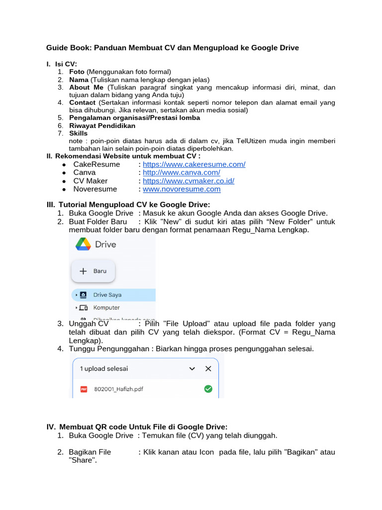 Guidebook CV PKKMB 2024 | PDF