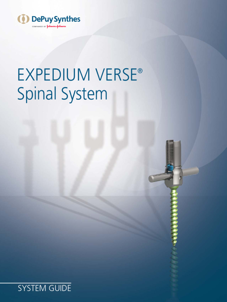 Expedium Verse Brochure DepuySynthes | PDF | Screw | Surgery