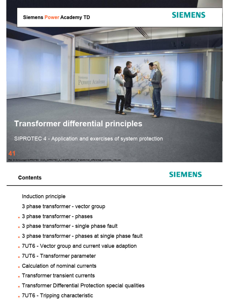 SIP4-SYS EN 40 TransformerDiffProt 160815 | PDF | Power (Physics) | Physical Quantities