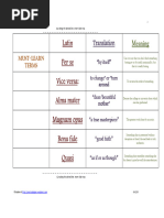 Essential Latin Phrases for Students | PDF | Good Faith | Sic