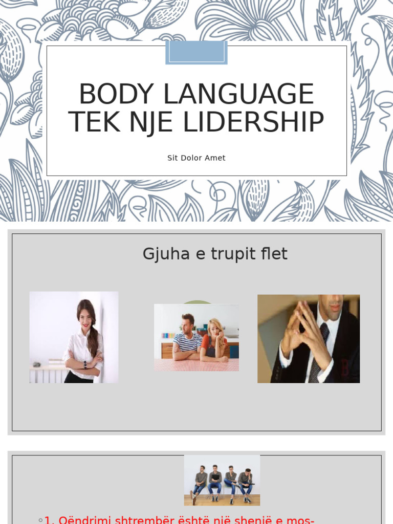 Body Language Tek Nje Lidership | PDF