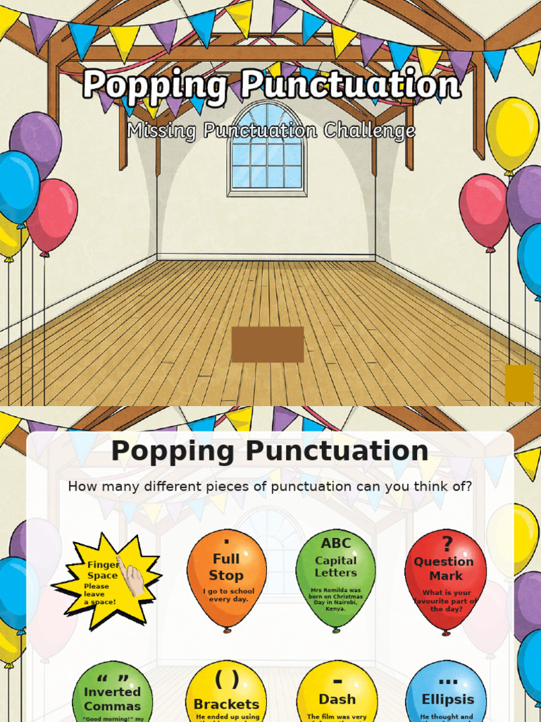 t2 e 41577 ks2 Popping Punctuation Missing Punctuation Challenge Powerpoint English - Ver - 8 ...