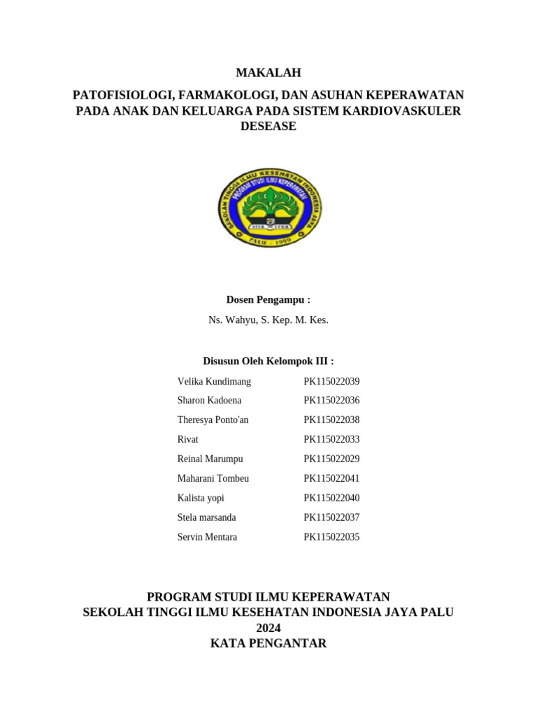 Makalah KLP III (Kardiovaskuler Kawasaki Desease) | PDF | Kesehatan Holistik | Sains & Matematika