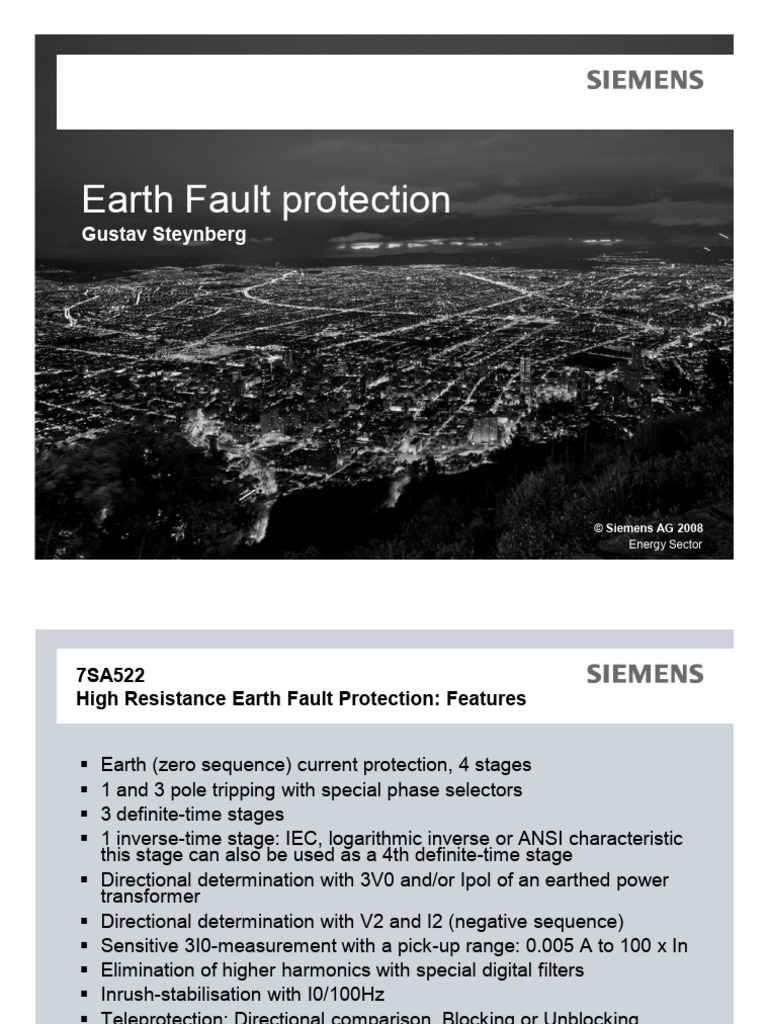 05 DirectionalEarth Fault Protection | PDF | Filter (Signal Processing ...