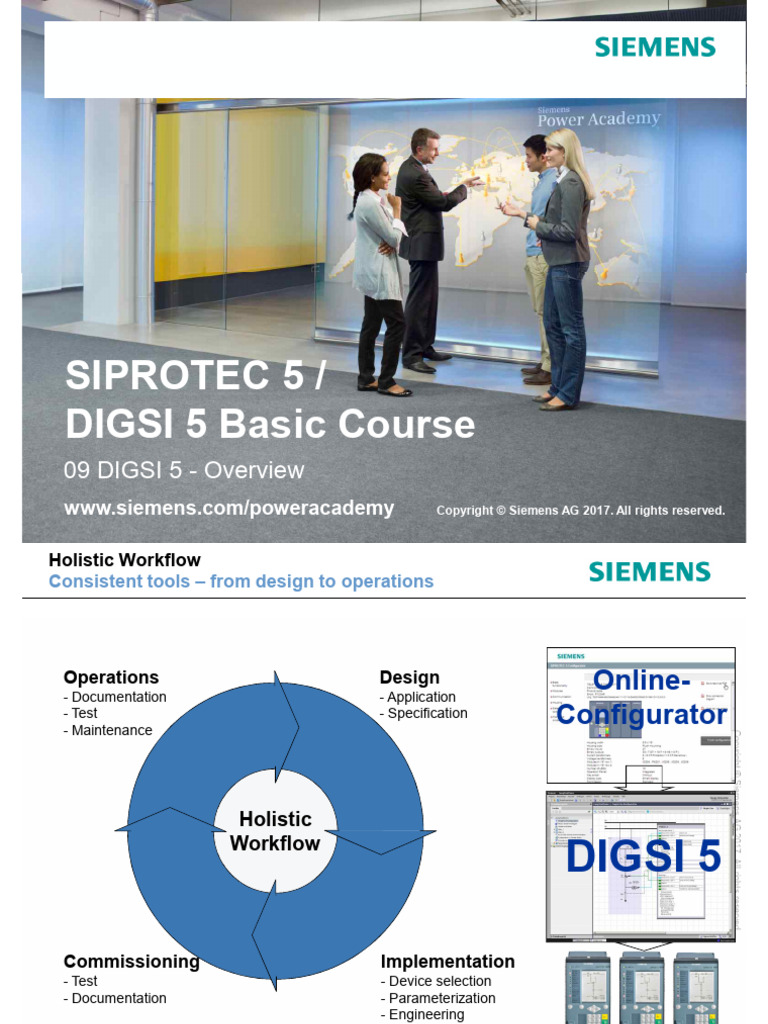 09 D01 DIGSI5-Overview 170127 | PDF | Information Technology | Computer ...