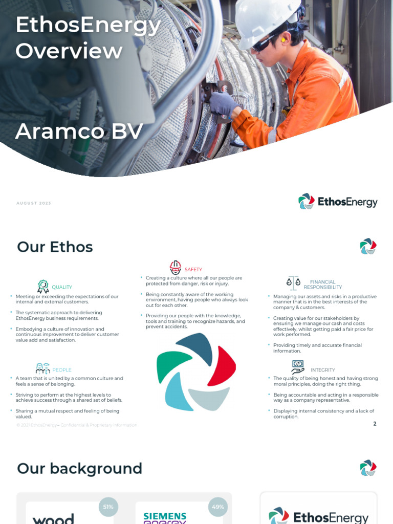 EthosEnergy Overview - Sonelgaz SPE July 2024 | PDF | Turbine | Gas Turbine